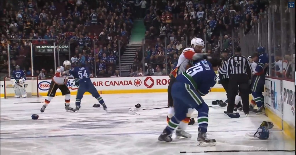 LIFE | CANUCKS FLAMES HOCKEY BRAWL – SUSHIBOMB